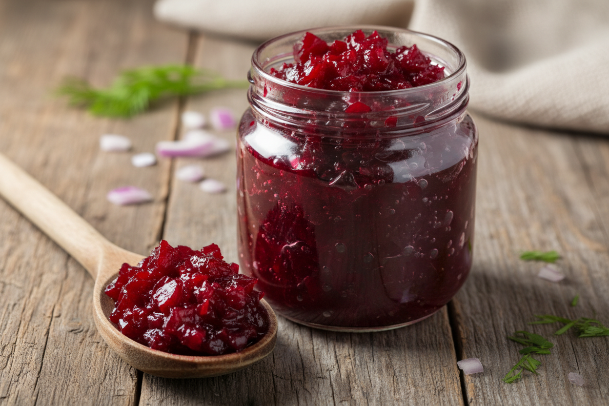 Sweet Beet Relish | KitchenEnvy